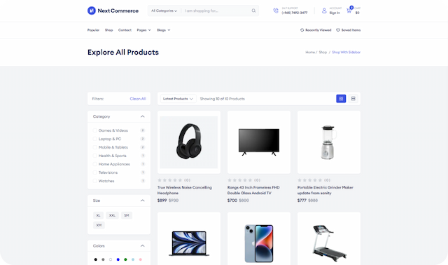Free Next.js eCommerce Boilerplate Template | NextMerce