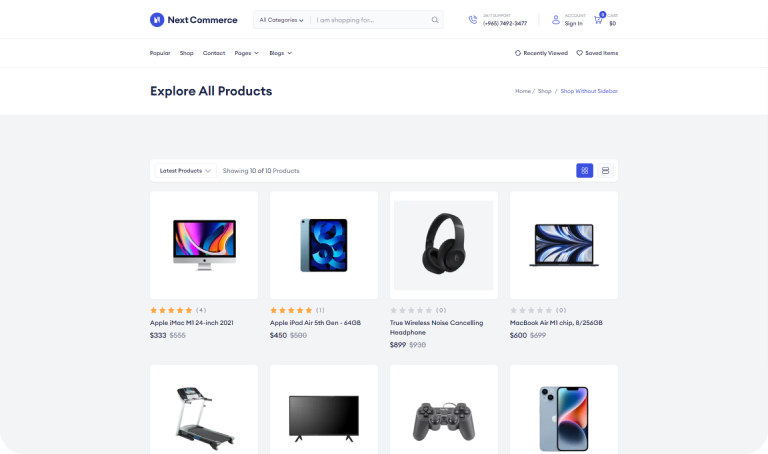 Free Next.js eCommerce Boilerplate Template | NextMerce