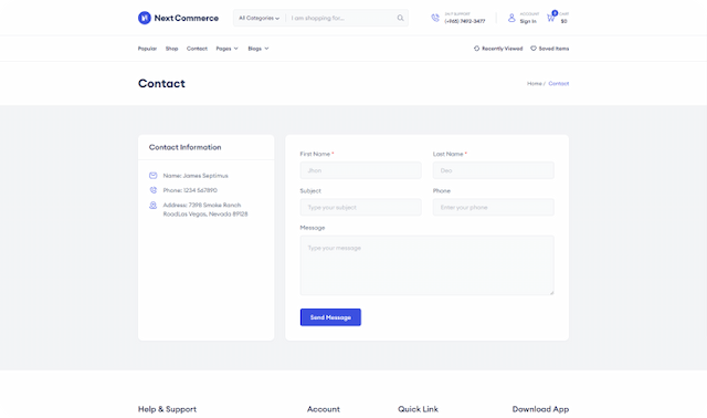 Free Next.js eCommerce Boilerplate Template | NextMerce