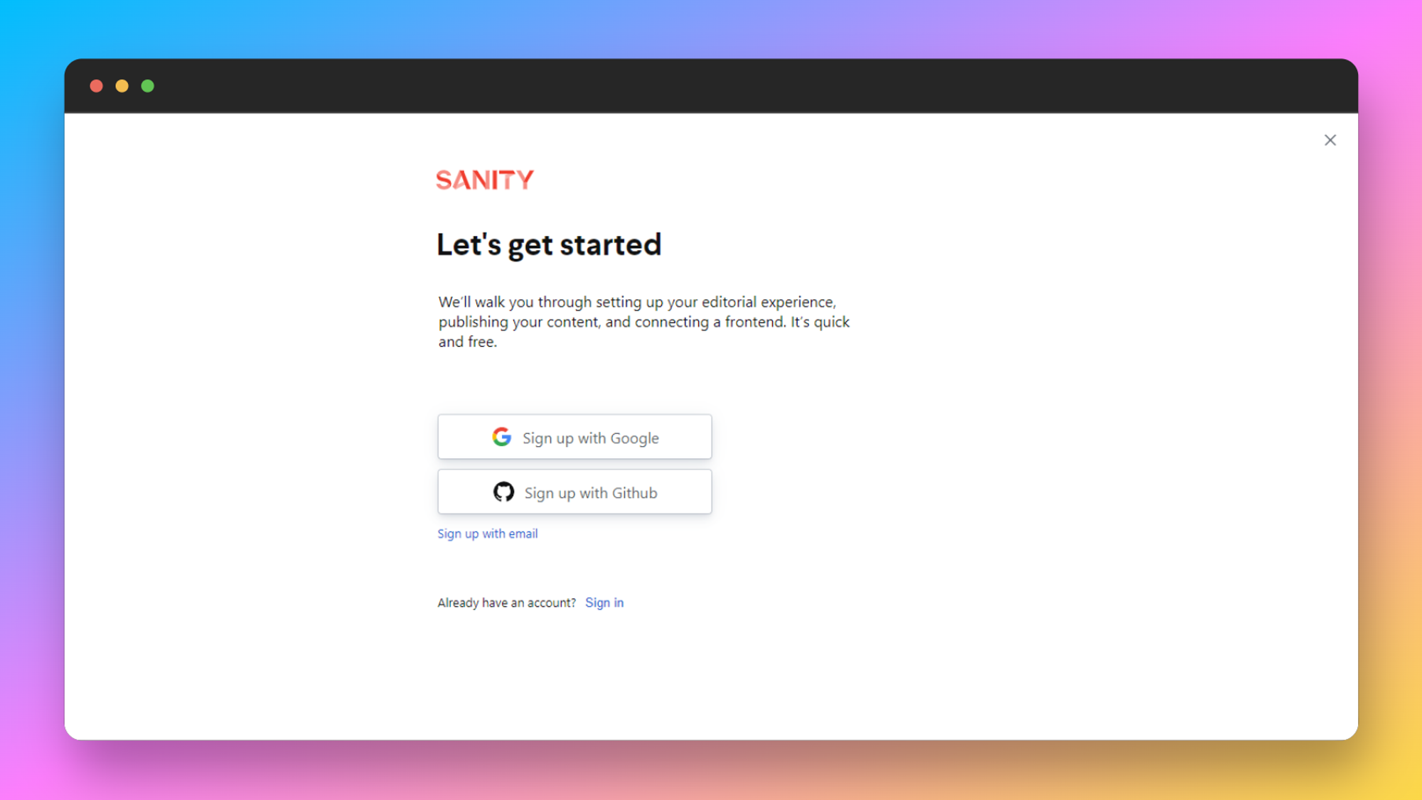 Integrate Sanity in NextMerce | NextMerce Docs